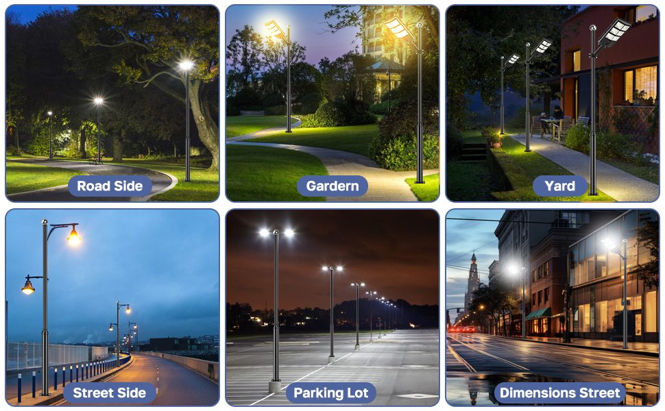 13FT Tall Street Light Pole for Outside, Galvanized Heavy-Duty Metal Solar Street Lamp Post ...