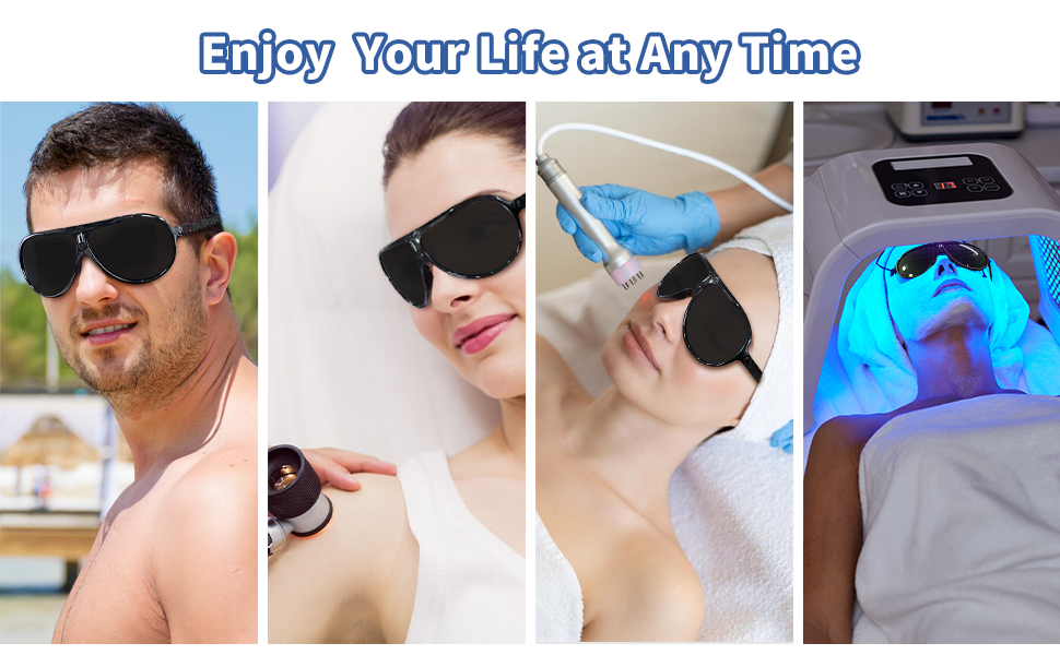 Amazon.com: HaSoCare Laser Safety Glasses, Laser Glasses Eye Protection IPL 200-2000nm, Red ...