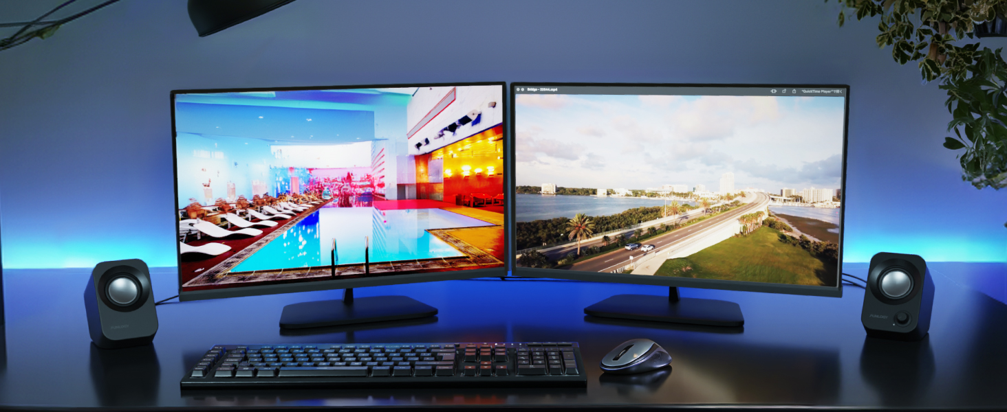 Amazon.co.jp: FUNLOGY Speaker（スピーカー/PCスピーカー）【VGP2024受賞 / 総合14W / ステレオスピーカー/USB給電/重低音/AUX / 3.5mm ...