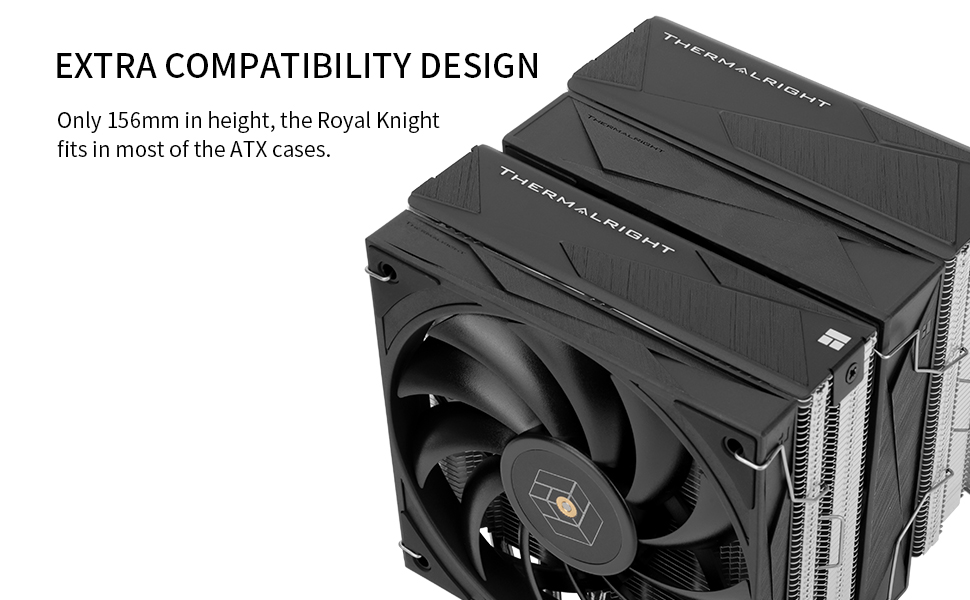 Amazon.com: Thermalright Royal Knight 120 CPU Cooler, 6 Heat Pipes Heatsink CPU Cooling, Dual ...