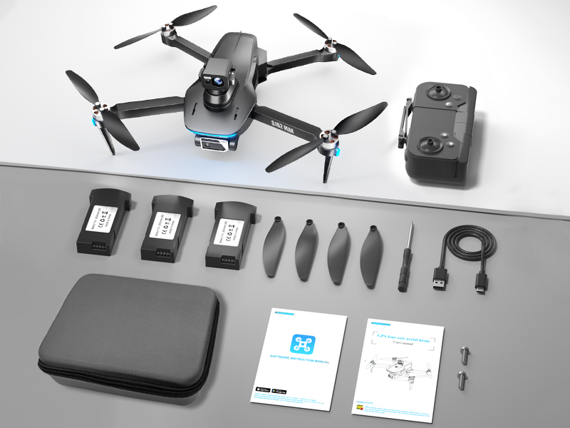 HYTOBP S162 MAX Drone avec camera 8K professionnel GPS Quadricoptère télécommandé FPV longue ...