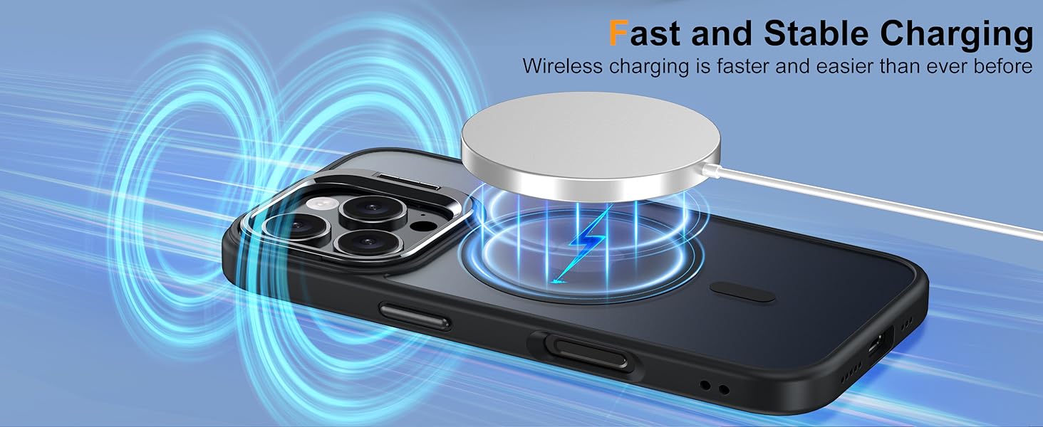 Amazon.com: GIVELOT Magnetic & Stand for iPhone 16 Pro Max Case with 9H Screen & Lens Protector ...