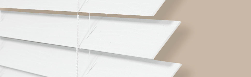 Lumino 2-inch Faux Wood Cordless Room Darkening Blinds White - 18" W x ...