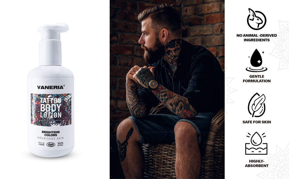 Amazon.com: VANERIA Tattoo Lotion Aftercare,Tattoo Moisturizer & Healing Keeps Your Ink Looking ...