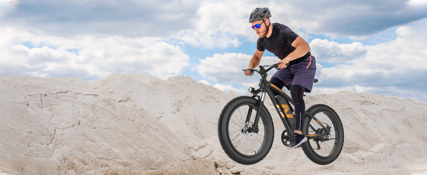 Amazon.com : ZDZA Electric Bike, 26"x4.0" Fat Tire Electric Bike, 1500W Peak Motor, 48V 14.5Ah ...