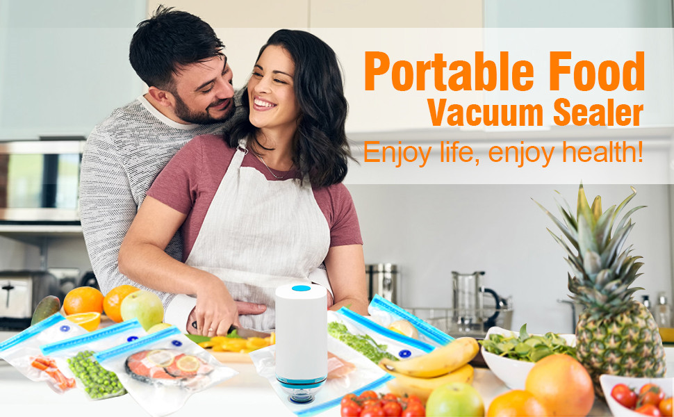 Amazon.com: Handheld Vacuum Sealer, Portable Vacuum Sealer for Food, Save Sealer Food Vacuum Kit ...