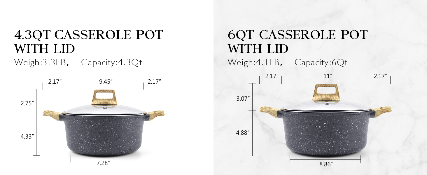 Amazon.com: GiPP 21Psc Pots and Pans Set Non Stick - Grey Granite Kitchen Cookware Sets Nonstick ...