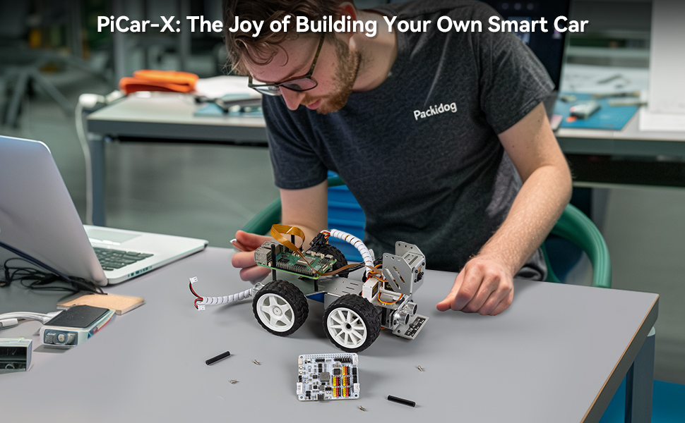 Amazon.com: SunFounder Video Robot Car Kit for Raspberry Pi 5/4/3B+/3B ...