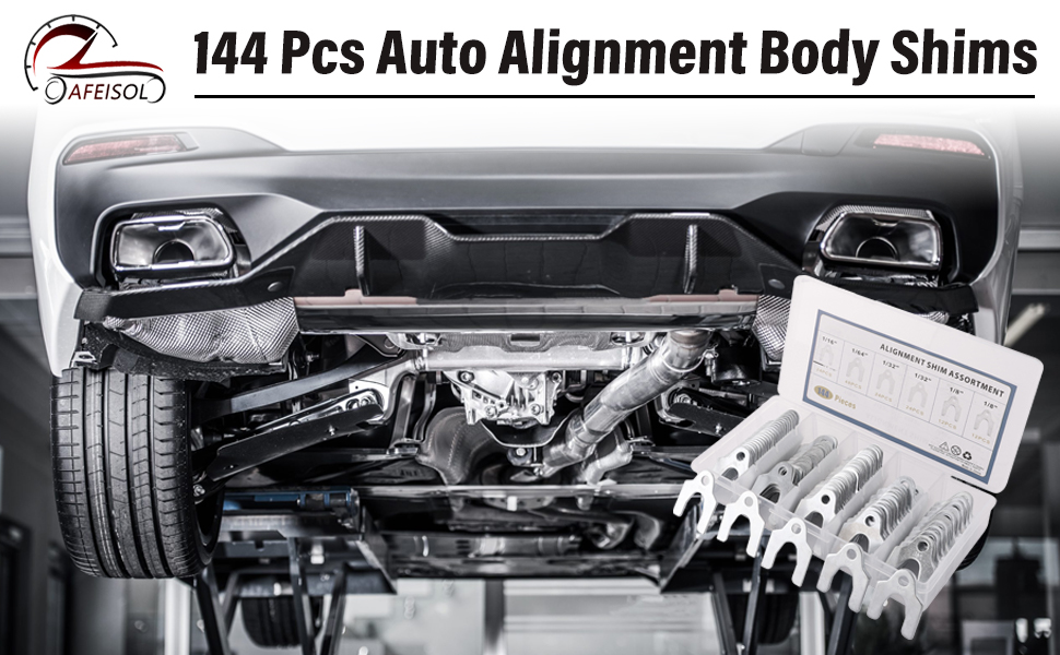 Amazon.com: 144 Pcs Auto Alignment Body Shims 1/16" 1/64" 1/32" 1/8", Alignment Shims Assortment ...