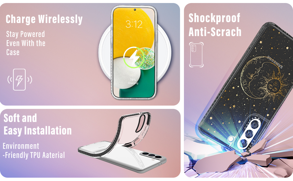 Amazon.com: Toycamp for Samsung Galaxy S22 Plus Case, Cute Funny Skull Skeleton Design for Women ...