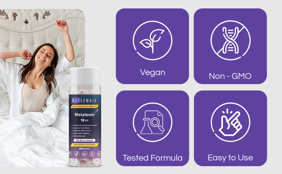 Amazon.com: Melatonin Fast Dissolve Tablets – Mix Berry Chewable Melatonin Tablets - Non-Habit ...