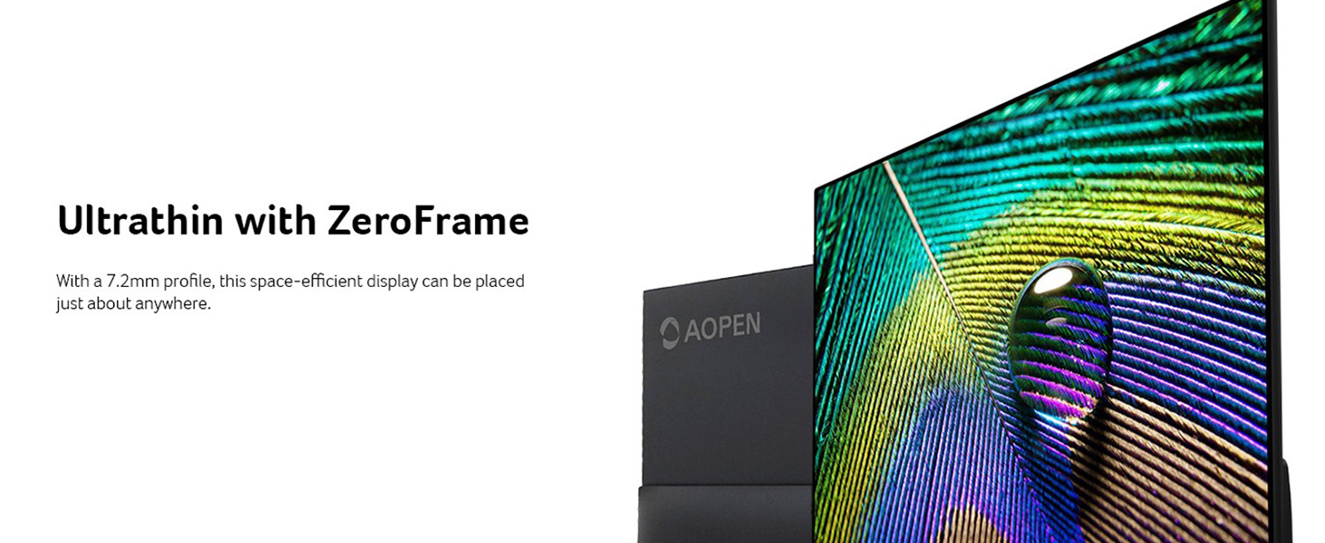 Amazon.com: AOPEN 22SA2Q Hbi 21.5" Full HD (1920 x 1080) Zero-Frame Gaming Office Monitor | AMD ...