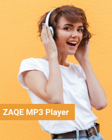 ZAQE Bluetooth 5.3 MP3 Player, 64GB Sport MP3 Player, 2.4 Inch TFT Color Screen with FM Radio ...