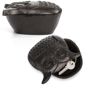 WRINGKIT Hide a Key Outside, Cast Iron Key Hider, Owls Key Hider Indoor ...