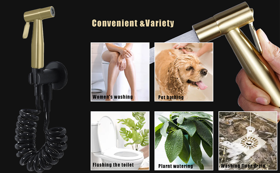 WRKMH Shower Faucet Set Black and Brushed Gold Rainfall Shower System Wall Mounted Shower ...