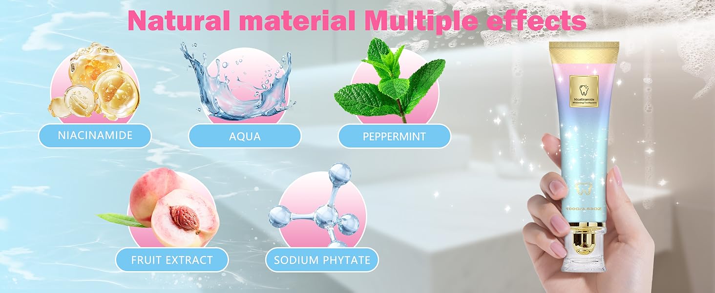 Amazon.com : JONURMAFY Niacinamide Whitening Toothpaste for Adults, Brilliant Smile Niacinamide ...