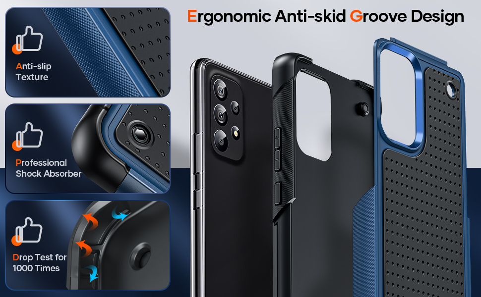 LeYi for Samsung Galaxy A53 5G Case: Samsung A53 5G Case with 2 Packs HD Screen Protectors Dual ...