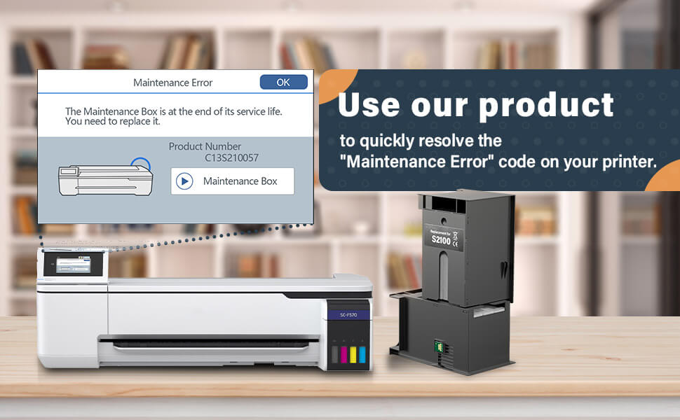 Amazon.com: F570 Maintenance Box (C13S210057/S2100/SC13MB) Replacement for Epson Surecolor SC ...