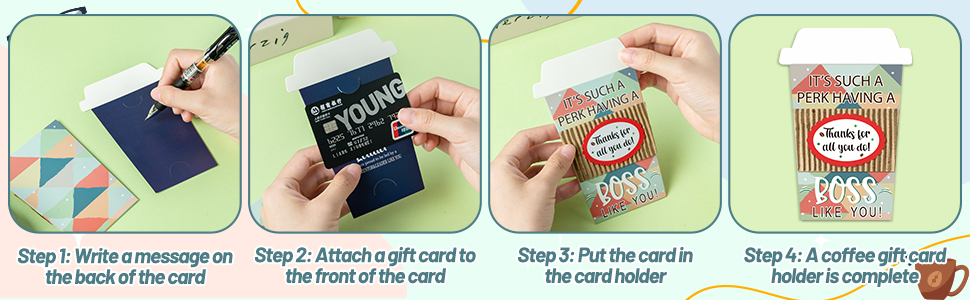 Amazon.com : ANGOLIO Happy Boss's Day Gift Card Holders - 8Pcs ...