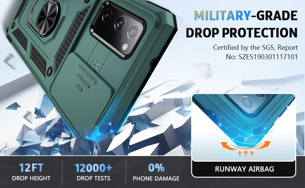 Amazon.com: for Samsung Galaxy S20 FE 5G Case,Slide Camera Cover HD Screen Protector Military ...