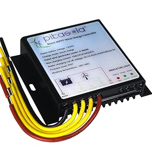 Amazon.com : Pikasola MPPT Wind Turbine Charge Controller, 12V/24V Auto ...
