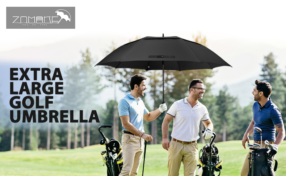 ZOMAKE - Large (Extra Large) Golf Umbrella XXXL, 80 Inch Manual Open ...