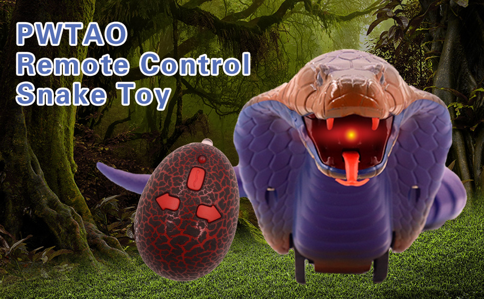 Amazon.com: PWTAO Remote Control Snake Realistic Snake Toys Fake Snakes ...