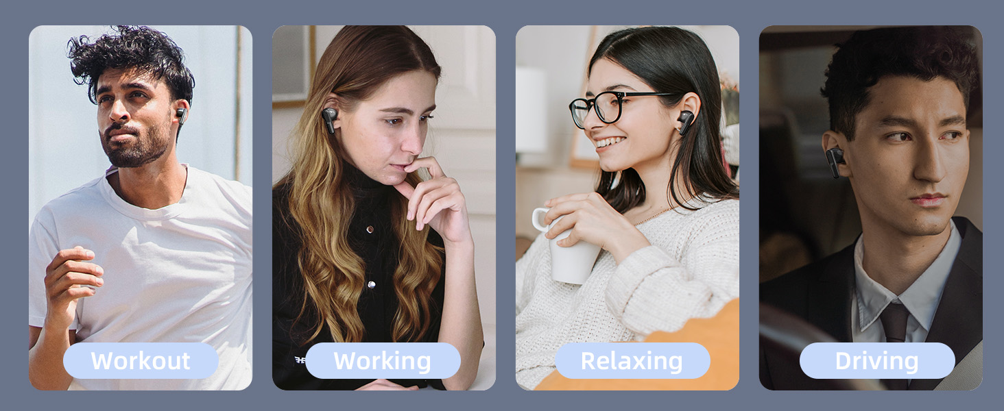 Wireless Earbuds, Bluetooth 5.3 Headphones, Wireless Headphones In Ear ...