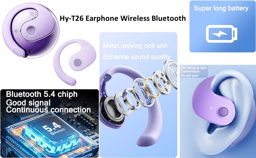 Amazon.com: Hy-undai Earbuds Wireless Bluetooth,Hy-T26 x15 pro Earphone Wireless Bluetooth ...