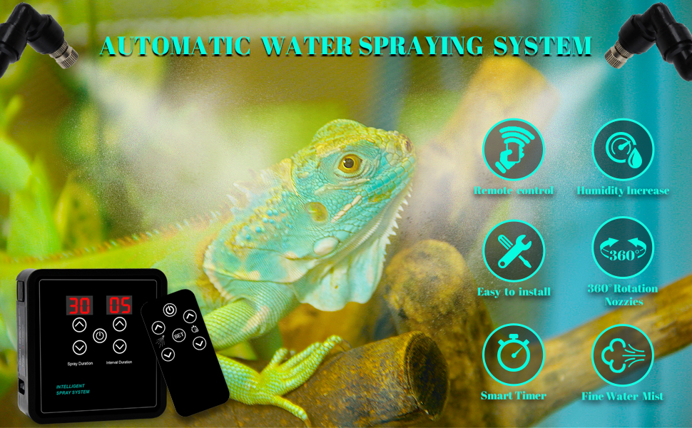Amazon.com: MECESOR Reptile Humidifiers Misting System for Reptile ...