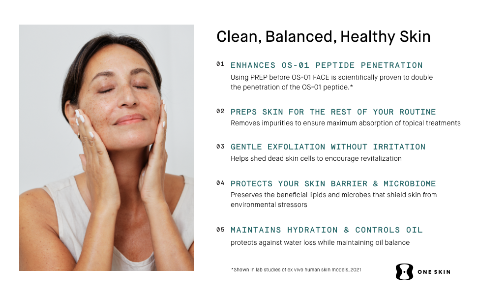 Amazon.com: OneSkin PREP OS-01 Peptide Topical Supplement & Skin Longevity Age Reversal Facial ...