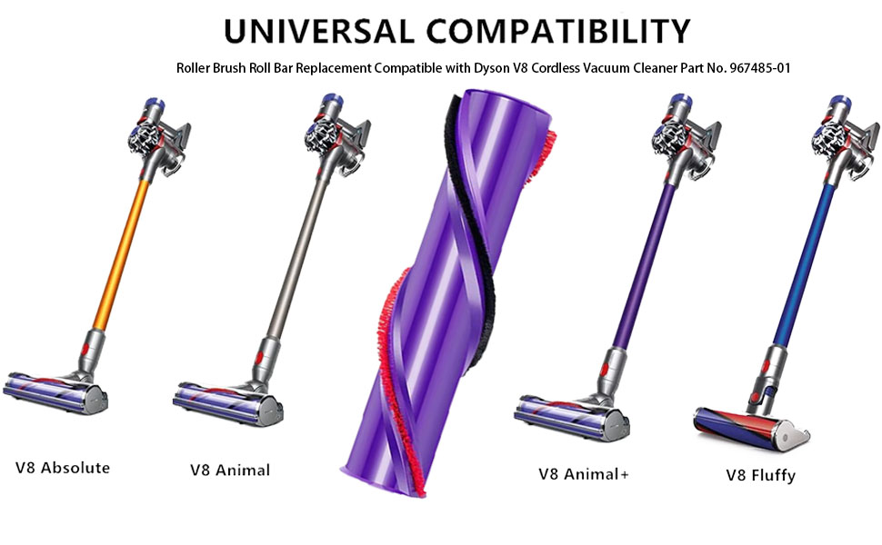 Amazon.com: Brushbar Roller Brush Replacement for Dyson V8 Cordless ...