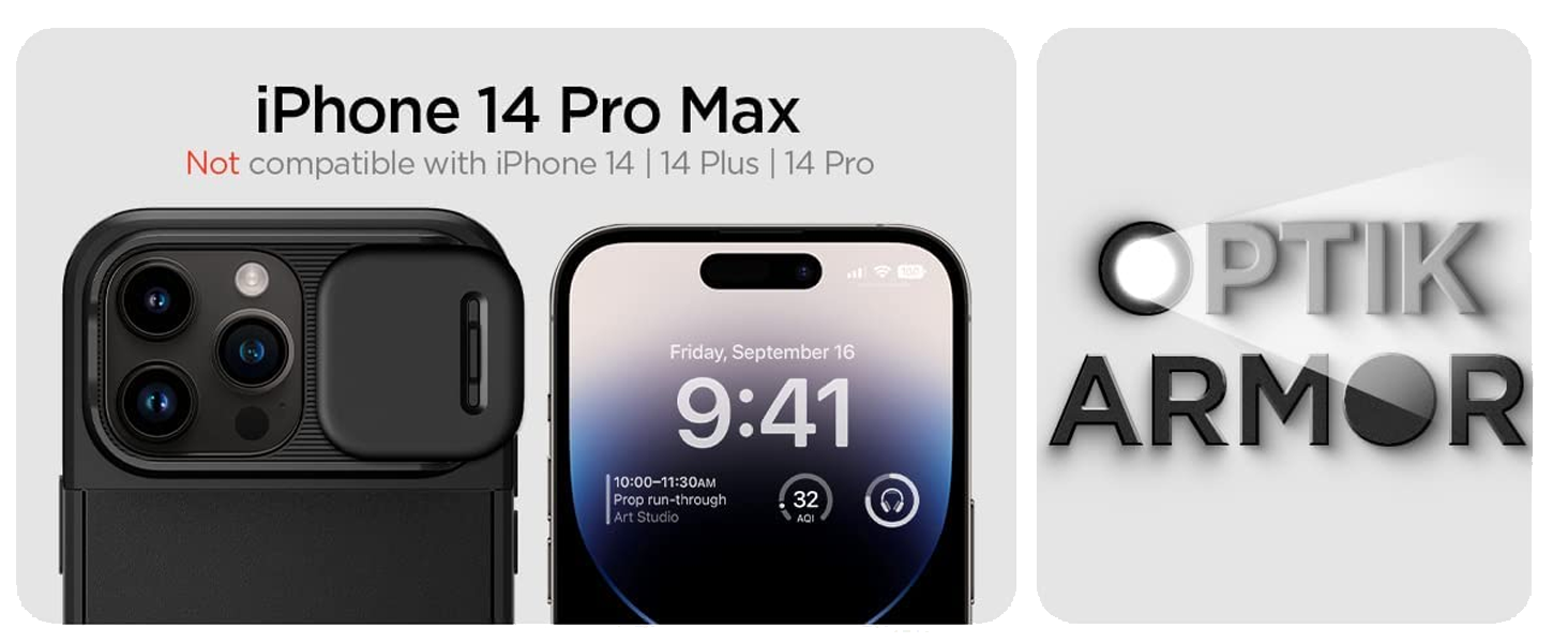 Amazon.com: Spigen Optik Armor MagFit Designed for iPhone 14 Pro Max Case (2022) [Military-Grade ...
