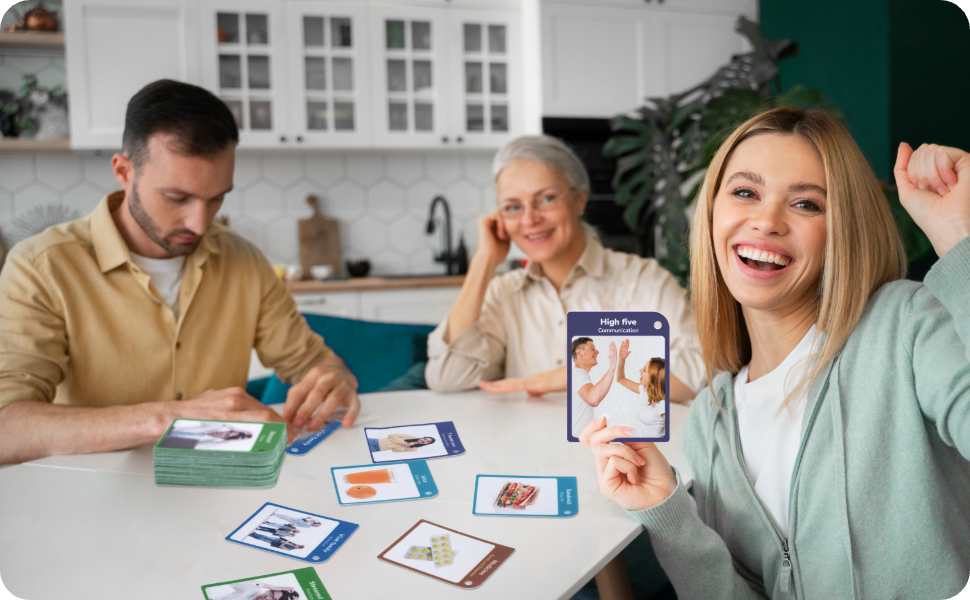 Amazon.com: CHEFAN Adult Communication Cards, 98 PCS Flash Cards, Non ...