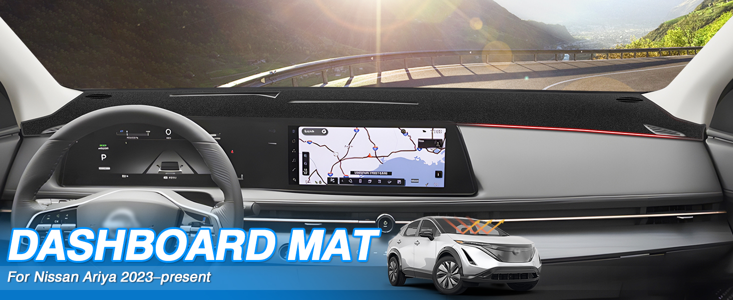 Amazon.com: Cartist Dash Cover Fit for Nissan Ariya 2023 2024 2025 Dashboard Cover Mat for Ariya ...