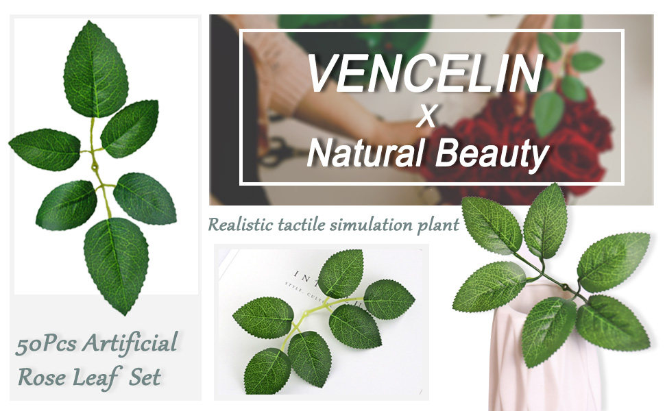 Amazon.com: 50 pcs Artificial Green Leaves Bulk Silk Greenery Fake Rose Flower Leaves for DIY ...