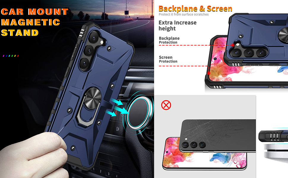 Amazon.com: TORRTOWAY Case for Samsung Galaxy S23 Plus & S23+ - Military Grade Drop Case with ...