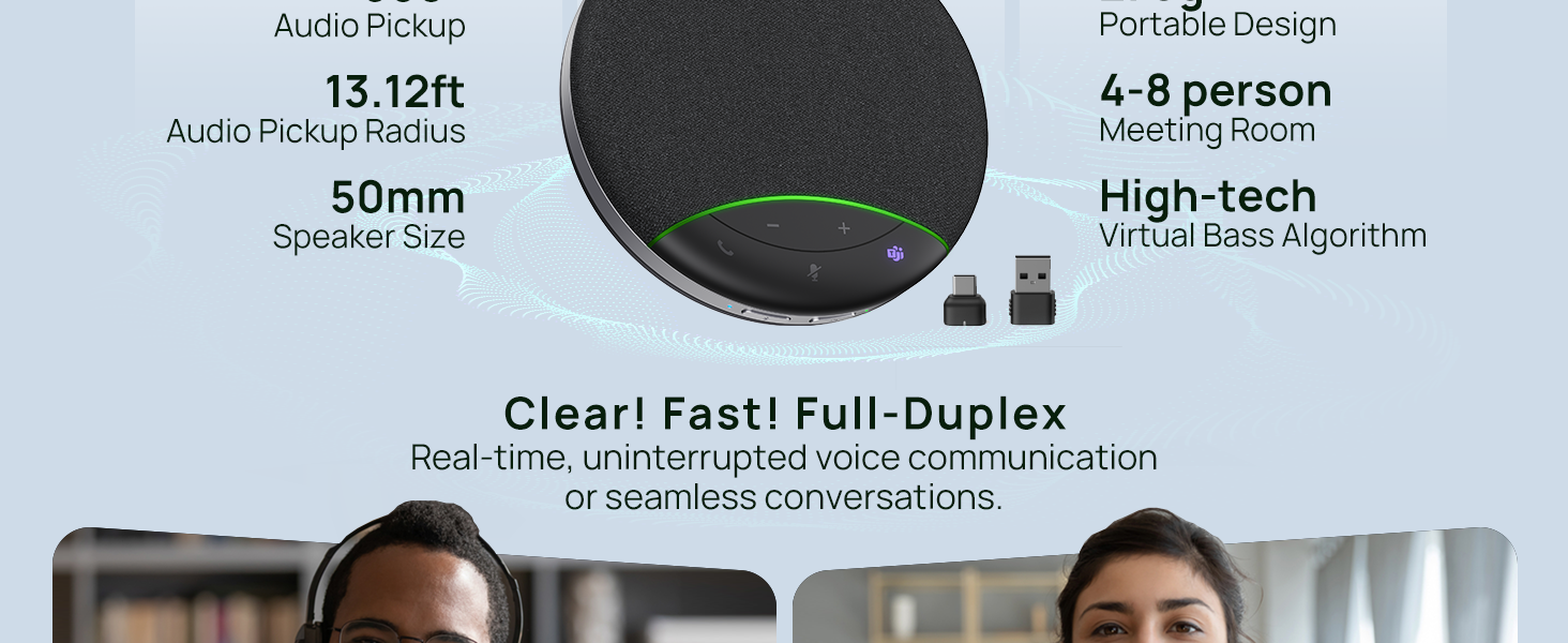 Amazon.com: Yealink Sp92 Conference Speaker and Microphone with Bluetooth Dongle, Teams ...