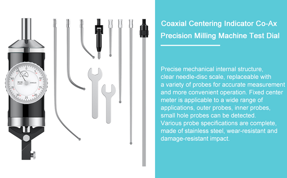 HDLNKAK Coaxial Centering Indicator Set 0-0.15''/0.0005''Standard Body ...