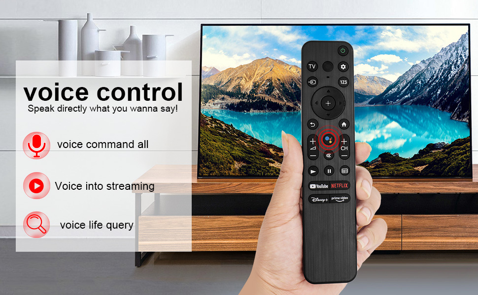 Amazon.com: New RMF-TX800U Replacement TV Voice Remote Control,Compatible for Sony TV 4K 8K ...