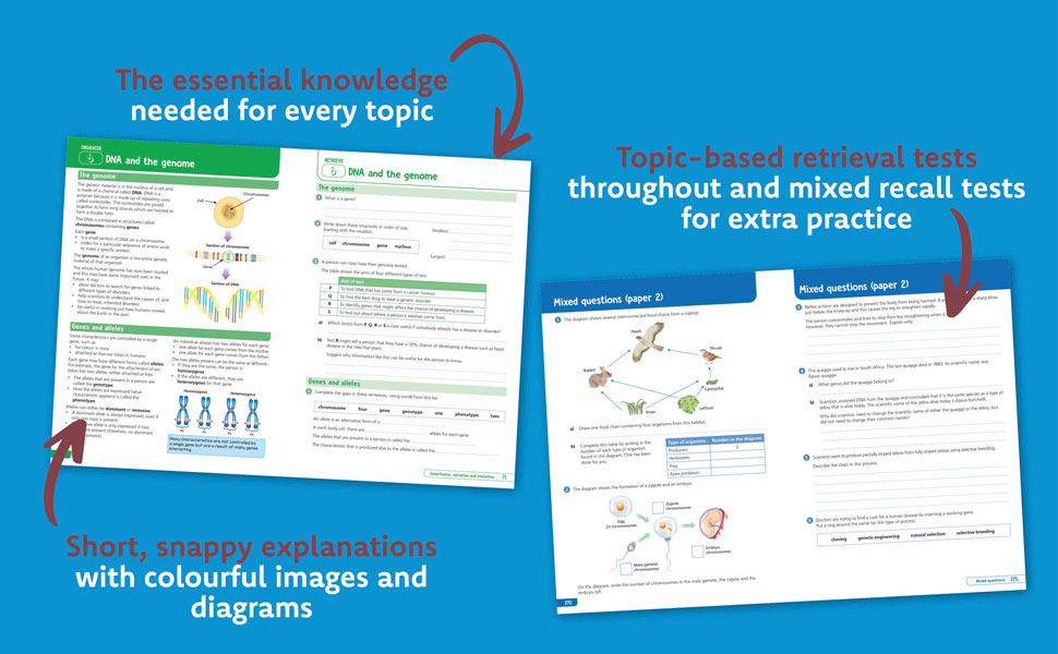 AQA GCSE 9-1 Combined Science Trilogy Foundation Organise and Retrieve ...