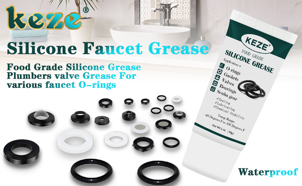 Amazon.com: KEZE Food Grade Silicone Lubricant Plumbers Grease 1 oz 1-Pack : Industrial & Scientific