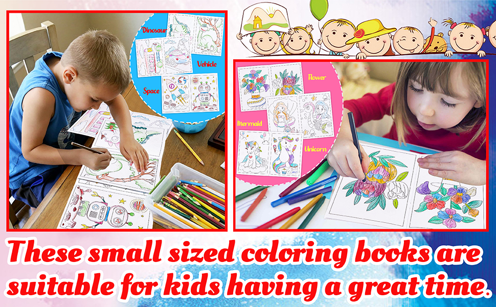 Amazon.com: 28PCS Small Coloring Books for Kids Ages 2-4,4-8 - Birthday ...