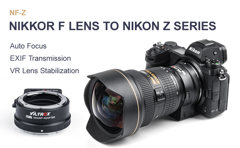 Amazon.com : VILTROX NF-Z FTZ Lens Mount Adapter F Mount to Z Mount Adapter Converter Control ...