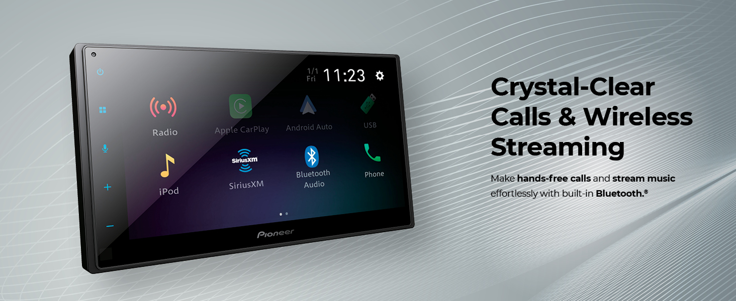 Amazon.com: Pioneer DMH-1800NEX 6.8" Double-Din Digital Multimedia Receiver - Built in Bluetooth ...