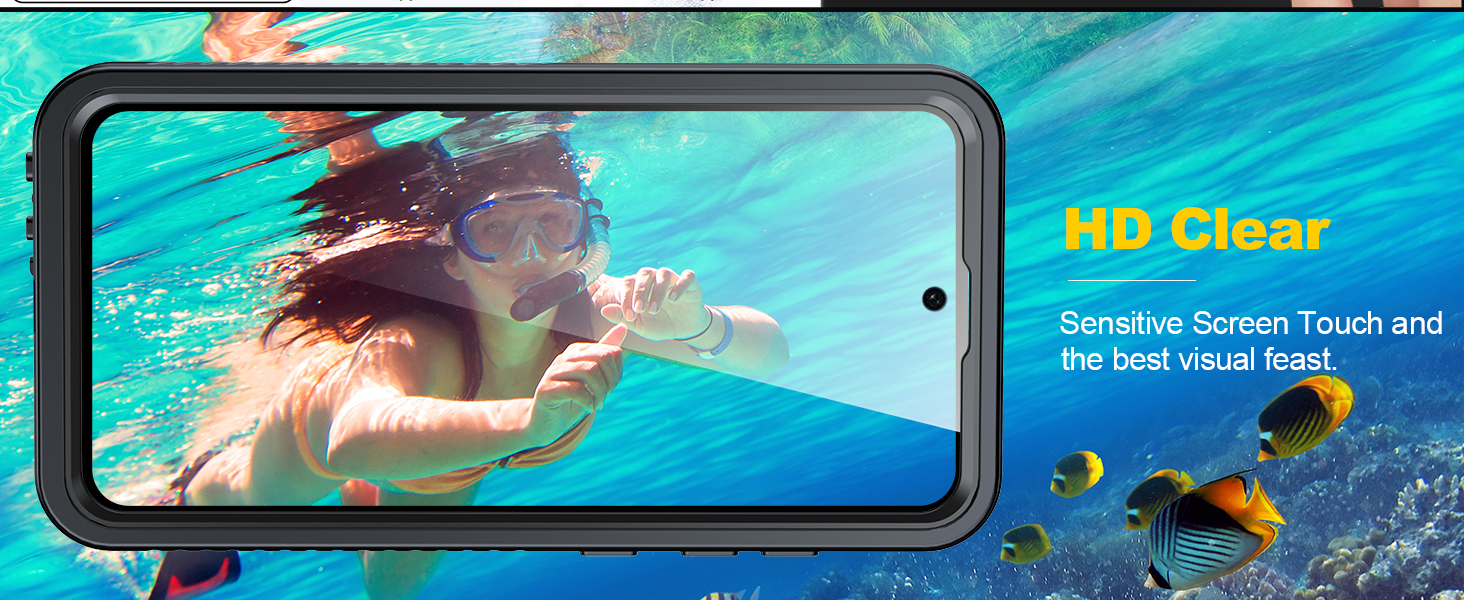 Amazon.com: AMILIFECASES for Samsung Galaxy S24 Case, IP68 Waterproof with [Built-in Screen ...