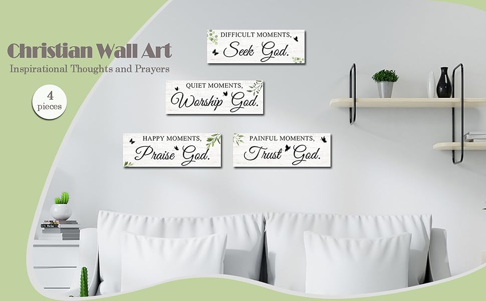 Amazon.com: ARTINME Christian Wall Art Easter Bible Verse Inspirational ...