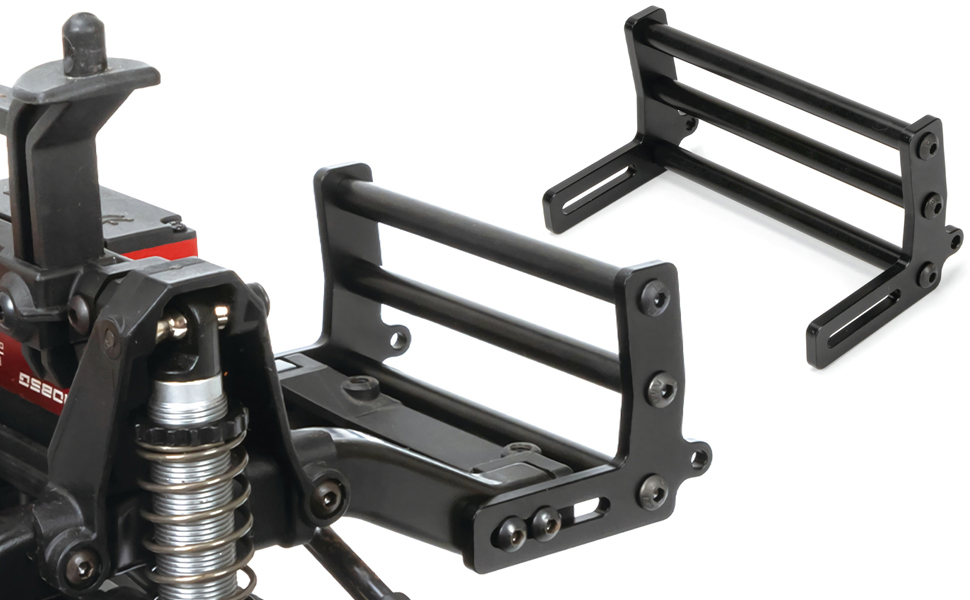 Amazon.co.jp: RCフロントバンパー、アルミニウム合金フロントバンパー、RCカーメタルフロントバンパー 1/10 RCカークローラーシャーシ用 Gspeed LCG TRX4 ...