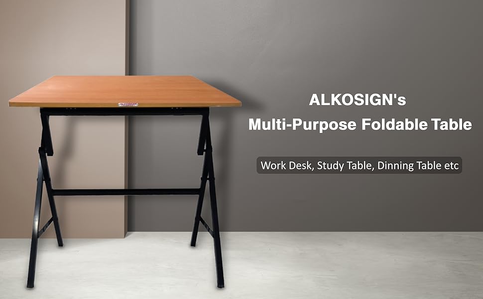 ALKOSIGN Multipurpose Foldable Office Table 2 x 3 ft – Multipurpose ...