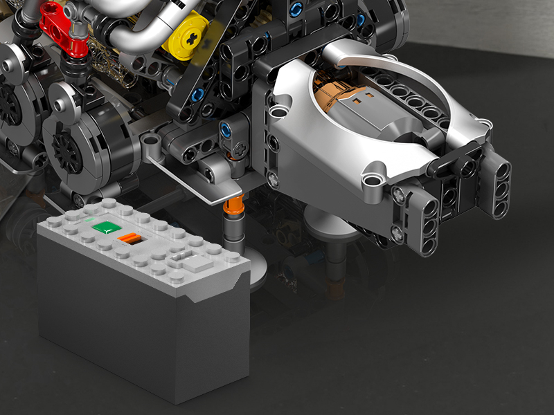 Amazon.com: Mould King 10131 W16 Engine Building Kit - Build Your Own ...